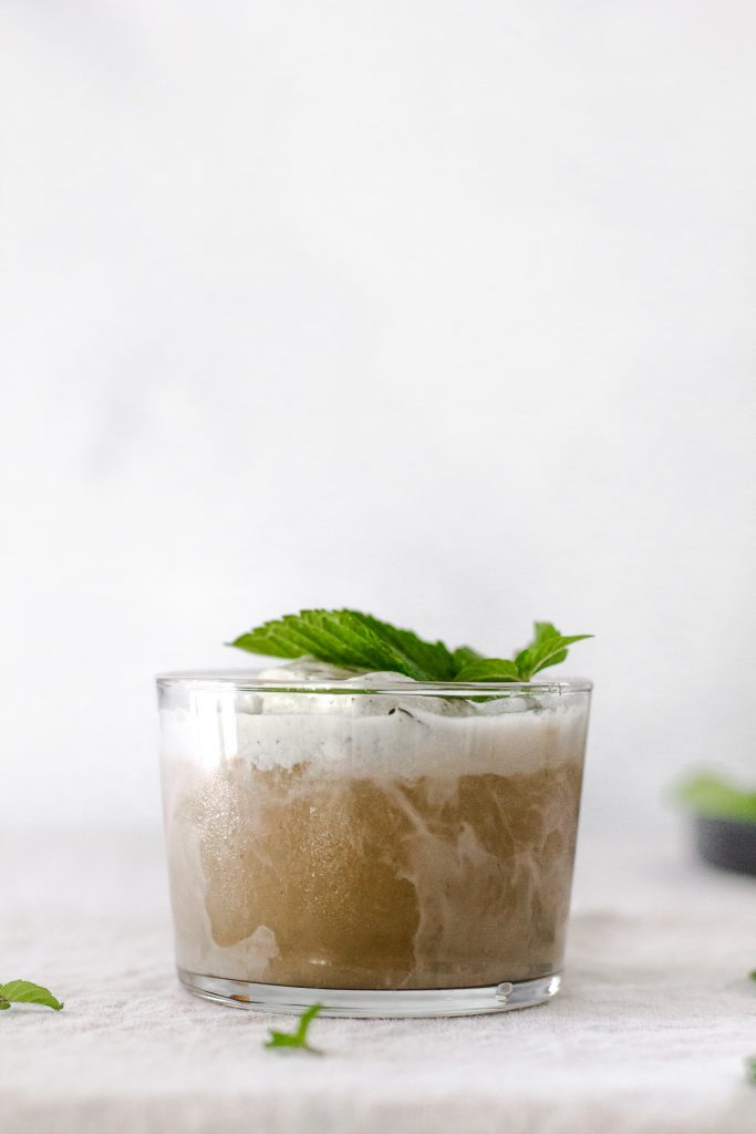 Summer Time Minty Cold Brew Affogato - Rezel Kealoha