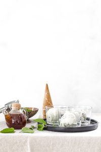 Summer Time Minty Cold Brew Affogato - Rezel Kealoha