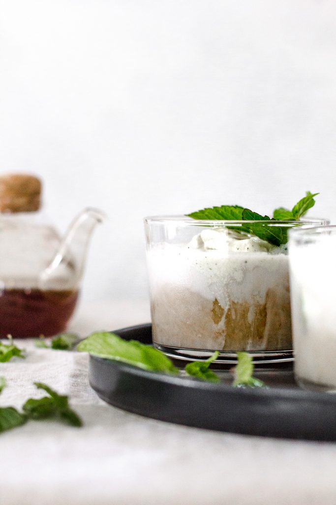 Summer Time Minty Cold Brew Affogato - Rezel Kealoha