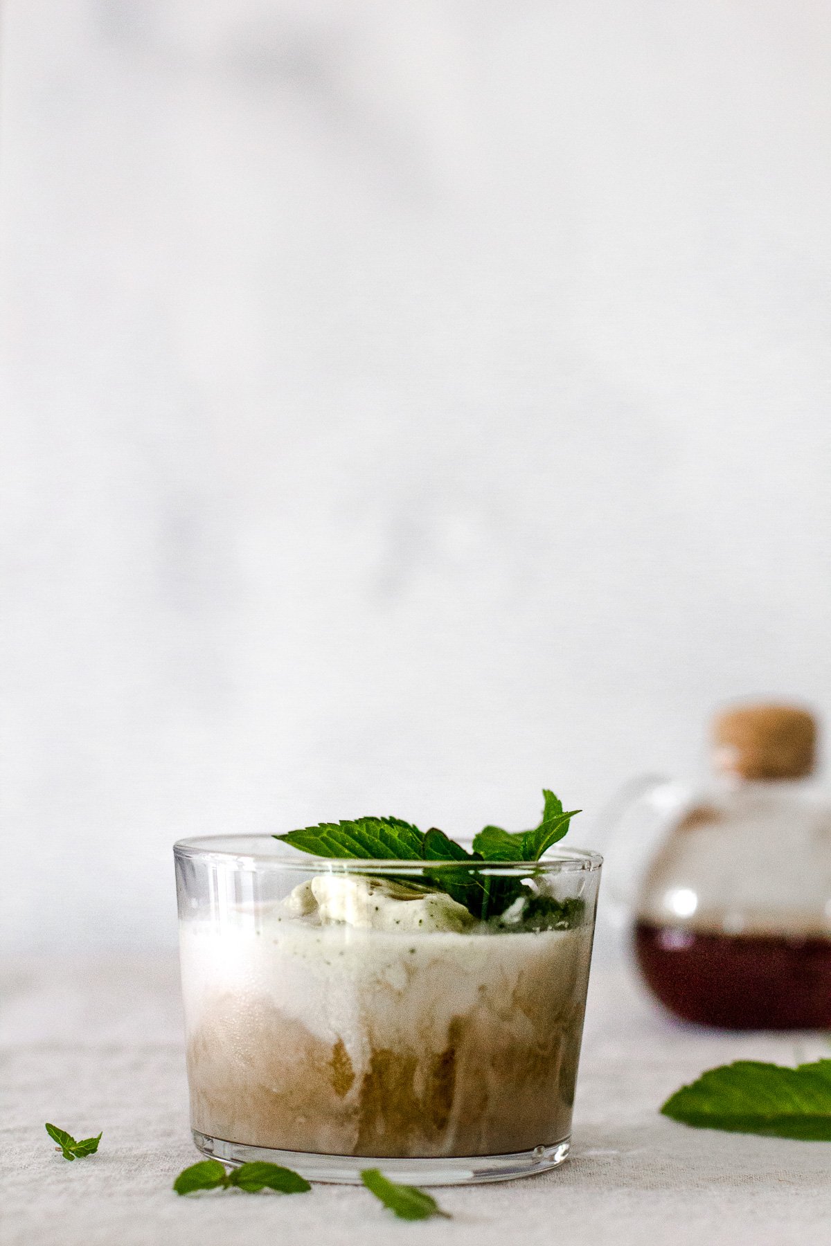 Summer Time Minty Cold Brew Affogato - Rezel Kealoha