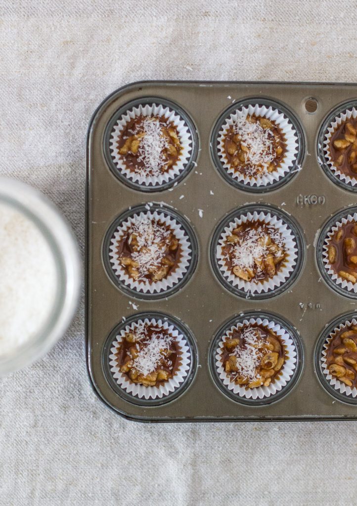 Really Gooey Vegan Samoa Cups - Rezel Kealoha