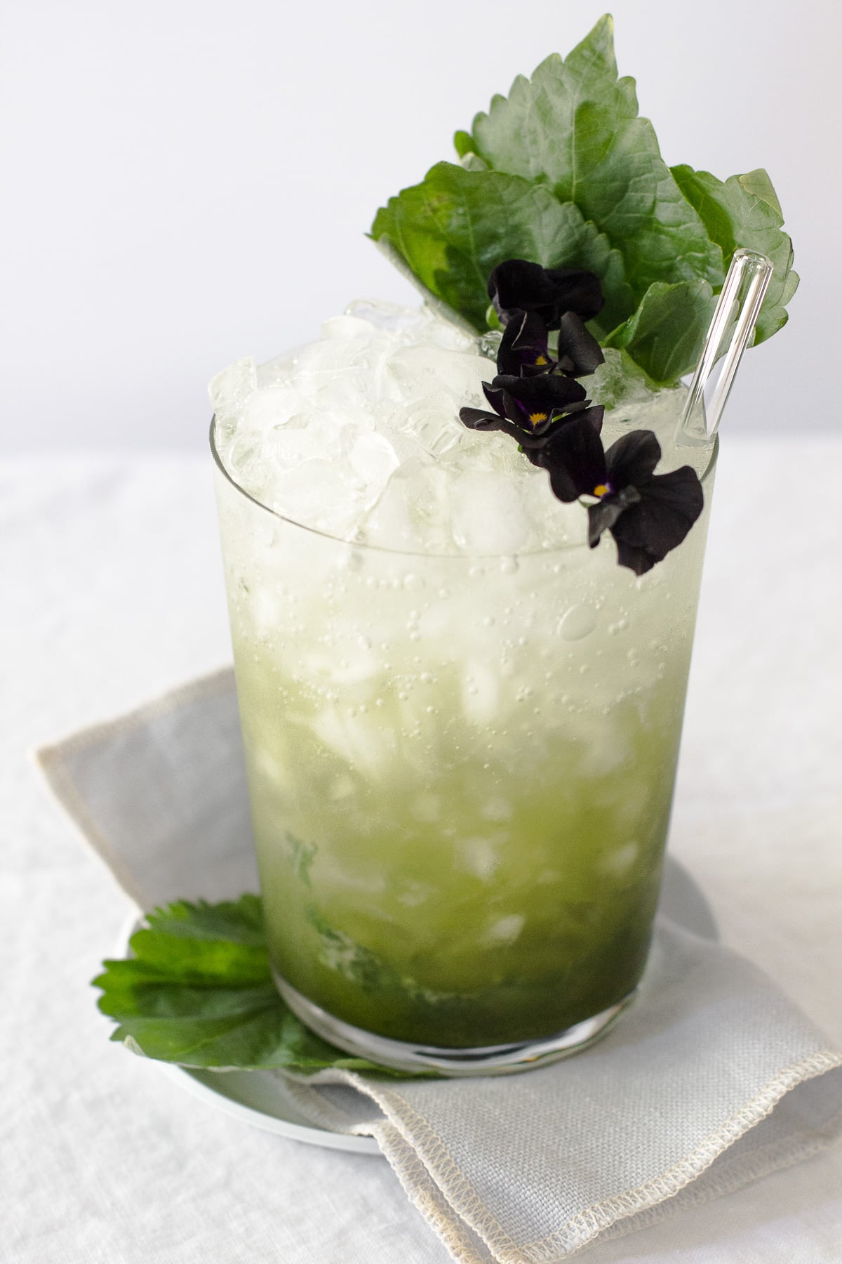 Matcha Yuzu Shisho Summer Spritzer - Rezel Kealoha