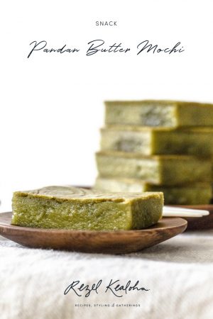 Real Deal Pandan Butter Mochi - Rezel Kealoha