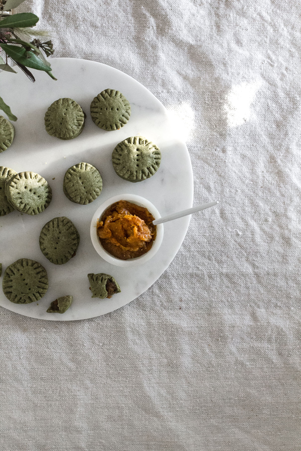 Pandan Mini Pie's with Pineapple Chia Seed Jam - Rezel Kealoha