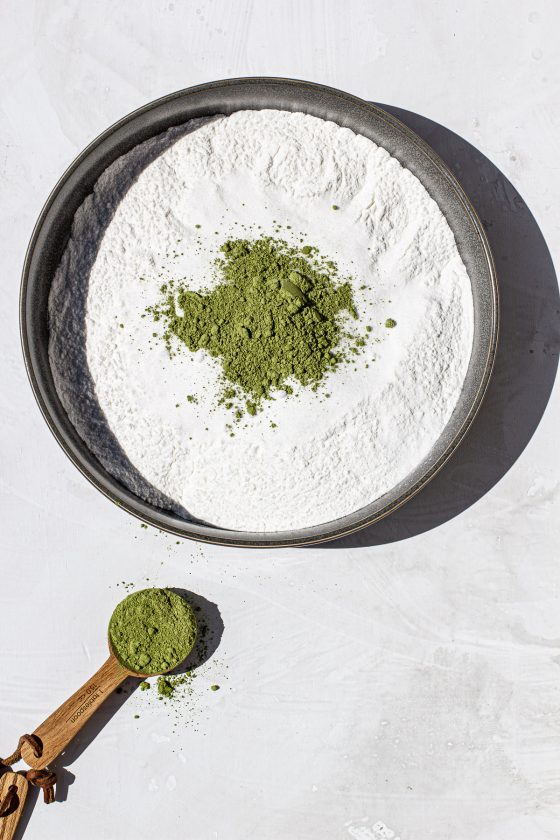 Matcha Goma Dango with Red Bean Paste Recipe - Rezel Kealoha