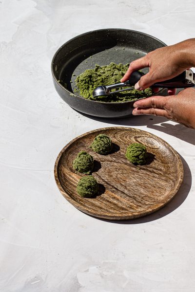 Matcha Goma Dango with Red Bean Paste Recipe - Rezel Kealoha