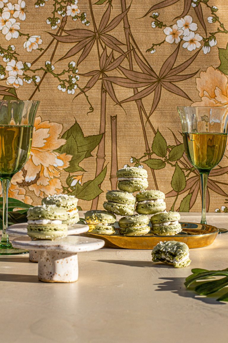 Buko Pandan Macaron with Mango Jelly Recipe - Rezel Kealoha