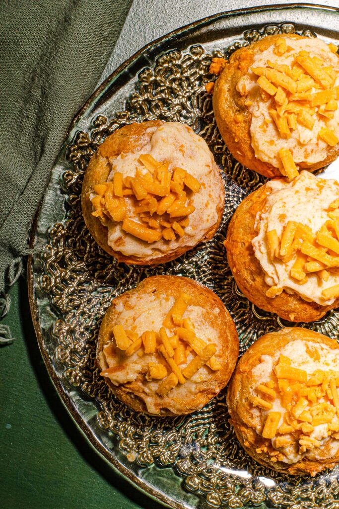 New Years Eve Canape - Ensymada Cheese Puff - Rezel Kealoha