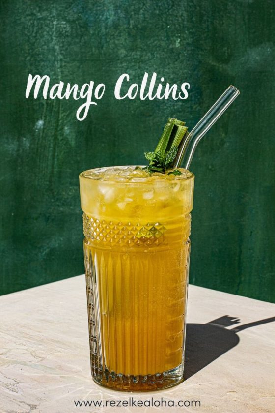 Mango Collins Cocktail Recipe - Rezel Kealoha