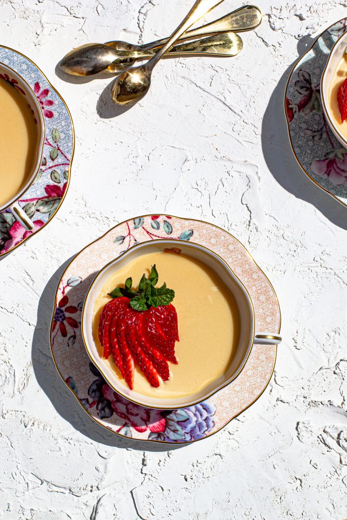 Lilikoi Posset - 3 Ingredient Passion Fruit Pudding - Rezel Kealoha