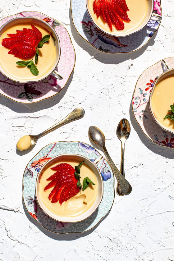 Lilikoi Posset - 3 Ingredient Passion Fruit Pudding - Rezel Kealoha