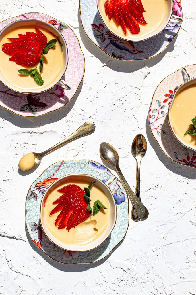 Lilikoi Posset - 3 Ingredient Passion Fruit Pudding - Rezel Kealoha
