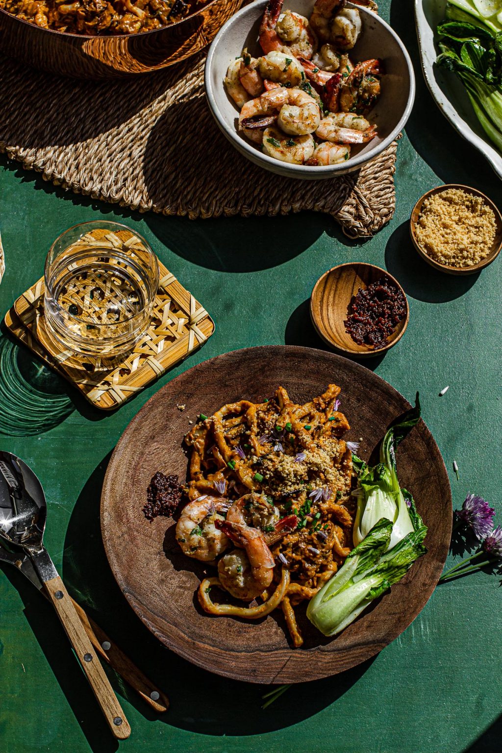 Seafood Kare Kare with Udon Noodles Recipe - Rezel Kealoha