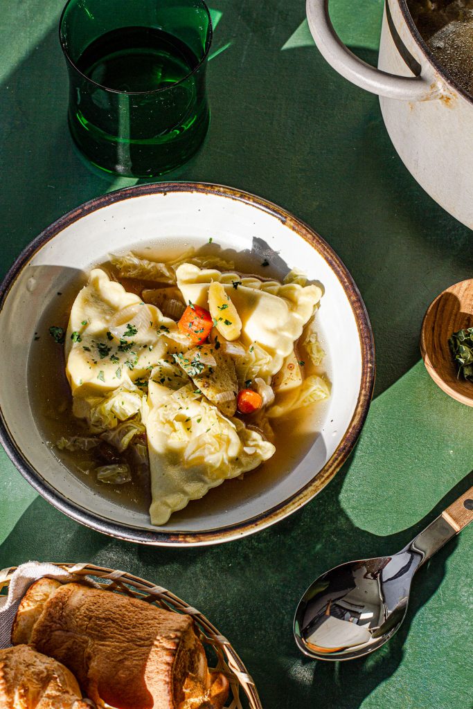 20 Minute Sopas with Chicken Ravioli - Rezel Kealoha