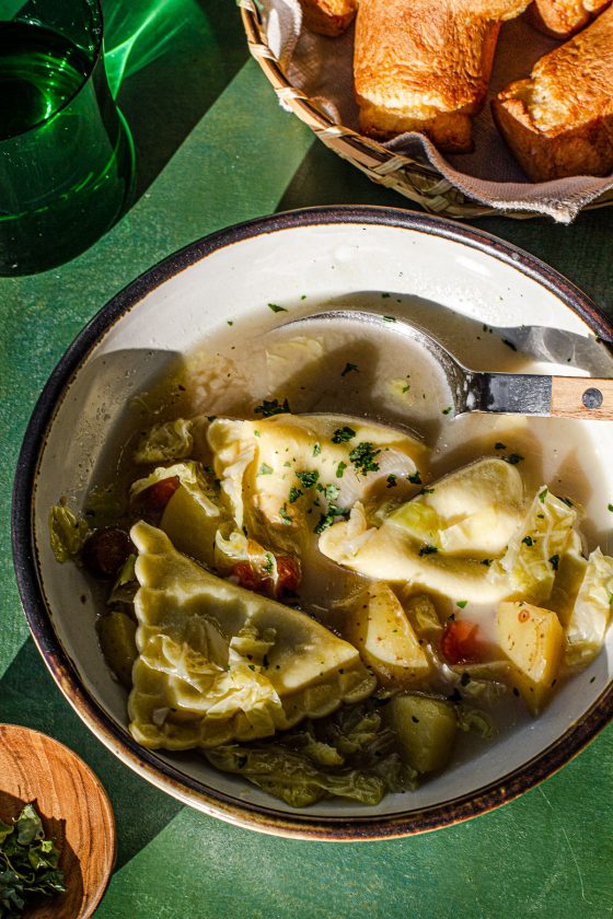 20 Minute Sopas with Chicken Ravioli - Rezel Kealoha