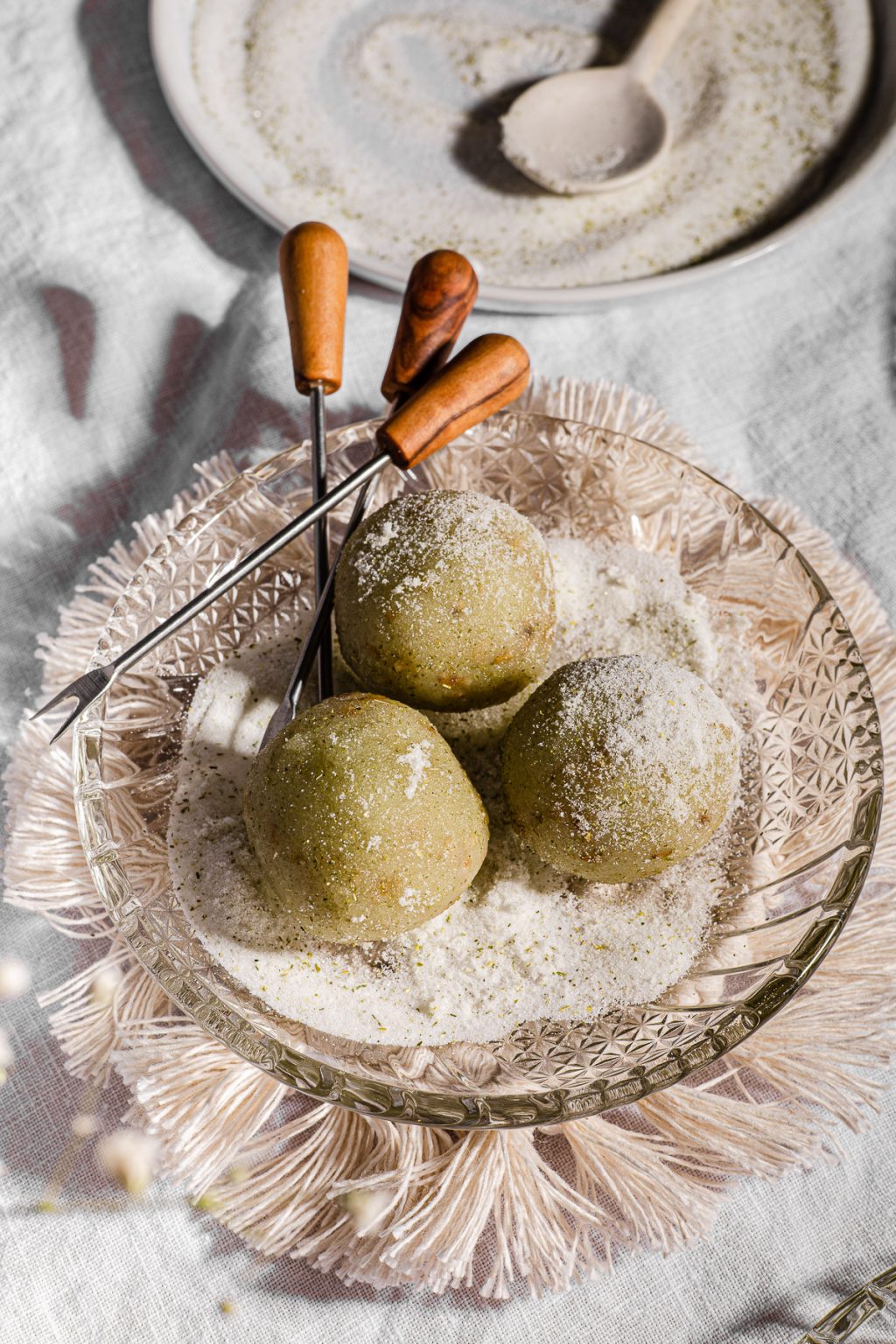 Mache Recipe (Buko Pandan Rice Balls) - Rezel Kealoha