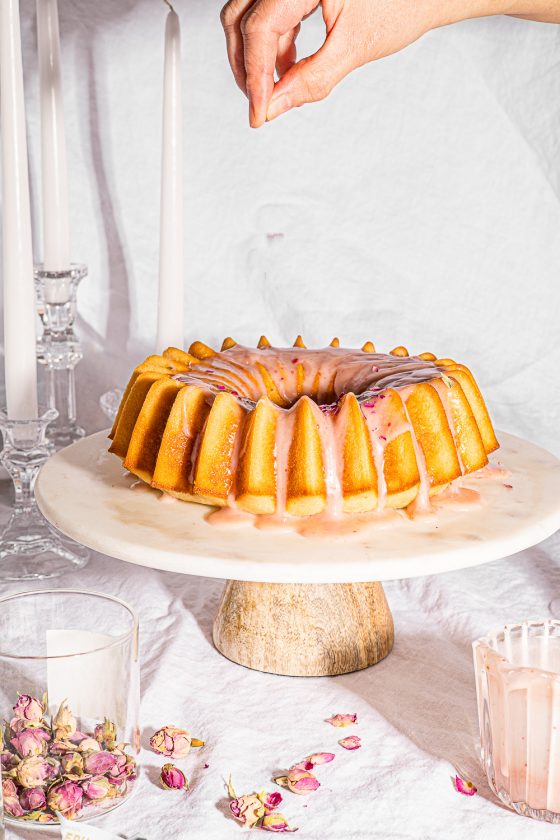 Two Ingredient Ispahan Cake with Raspberry, Rose and Lychee - Rezel Kealoha