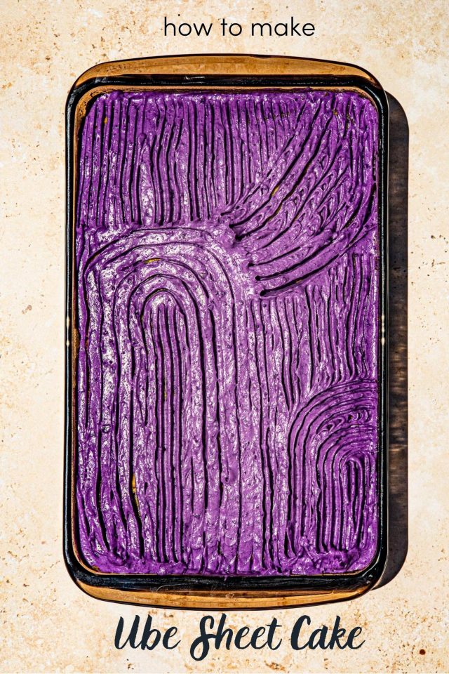 How To Make Ube Sheet Cake - Rezel Kealoha