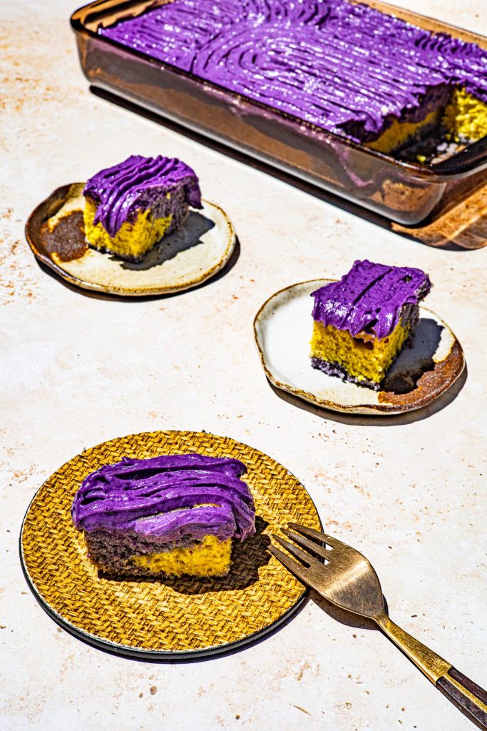 How To Make Ube Sheet Cake - Rezel Kealoha