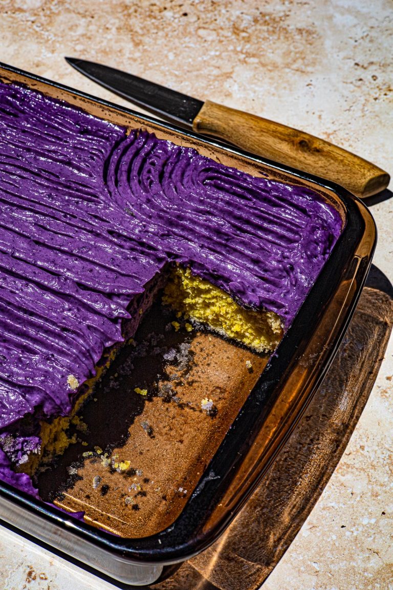 How To Make Ube Sheet Cake - Rezel Kealoha