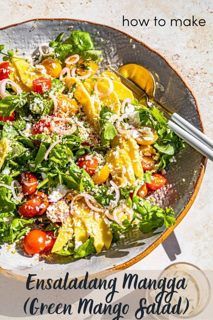 Ensaladang Mangga (Green Mango Salad) - Rezel Kealoha