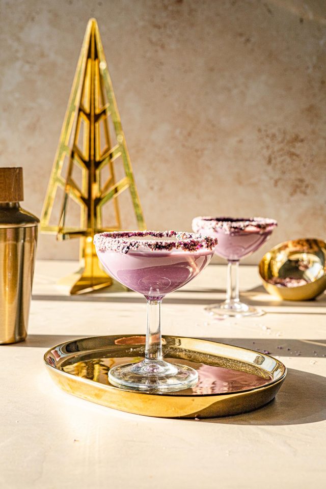 Ube Eggnog Spiked Cocktail - Rezel Kealoha