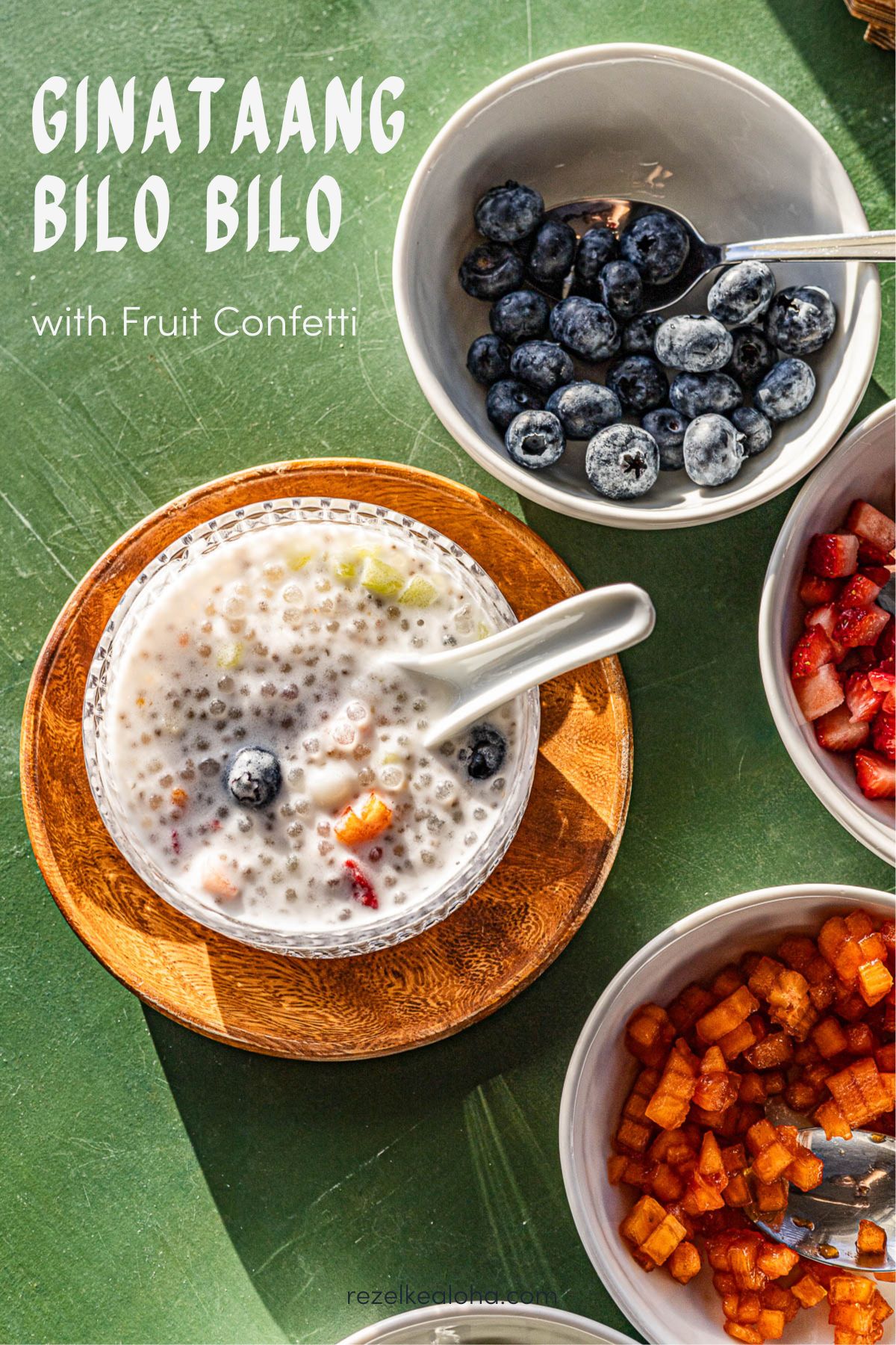 Ginataang Bilo Bilo with Fruit Confetti - Rezel Kealoha