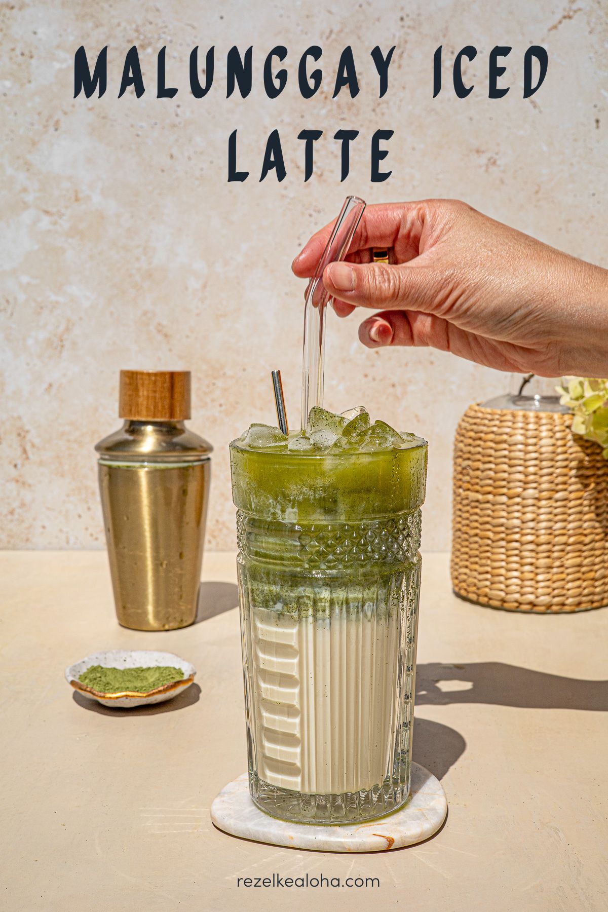 Malunggay Iced Latte Recipe - Rezel Kealoha