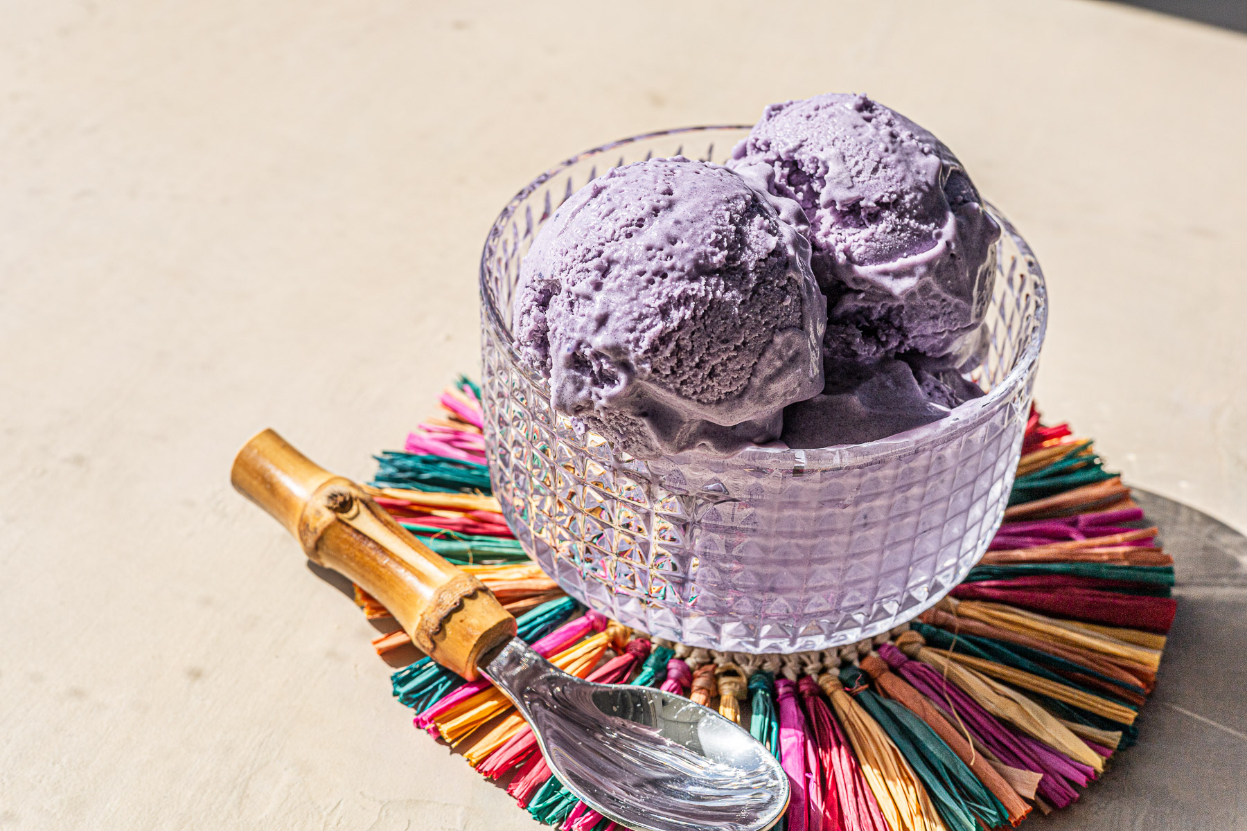 Ube Ice Cream - Made with Ube Halaya! - Rezel Kealoha
