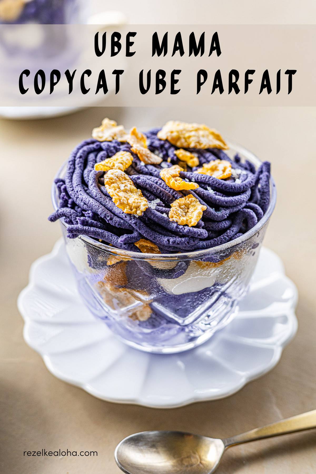 Ube Parfait a Copycat Ube Mama Recipe - Rezel Kealoha