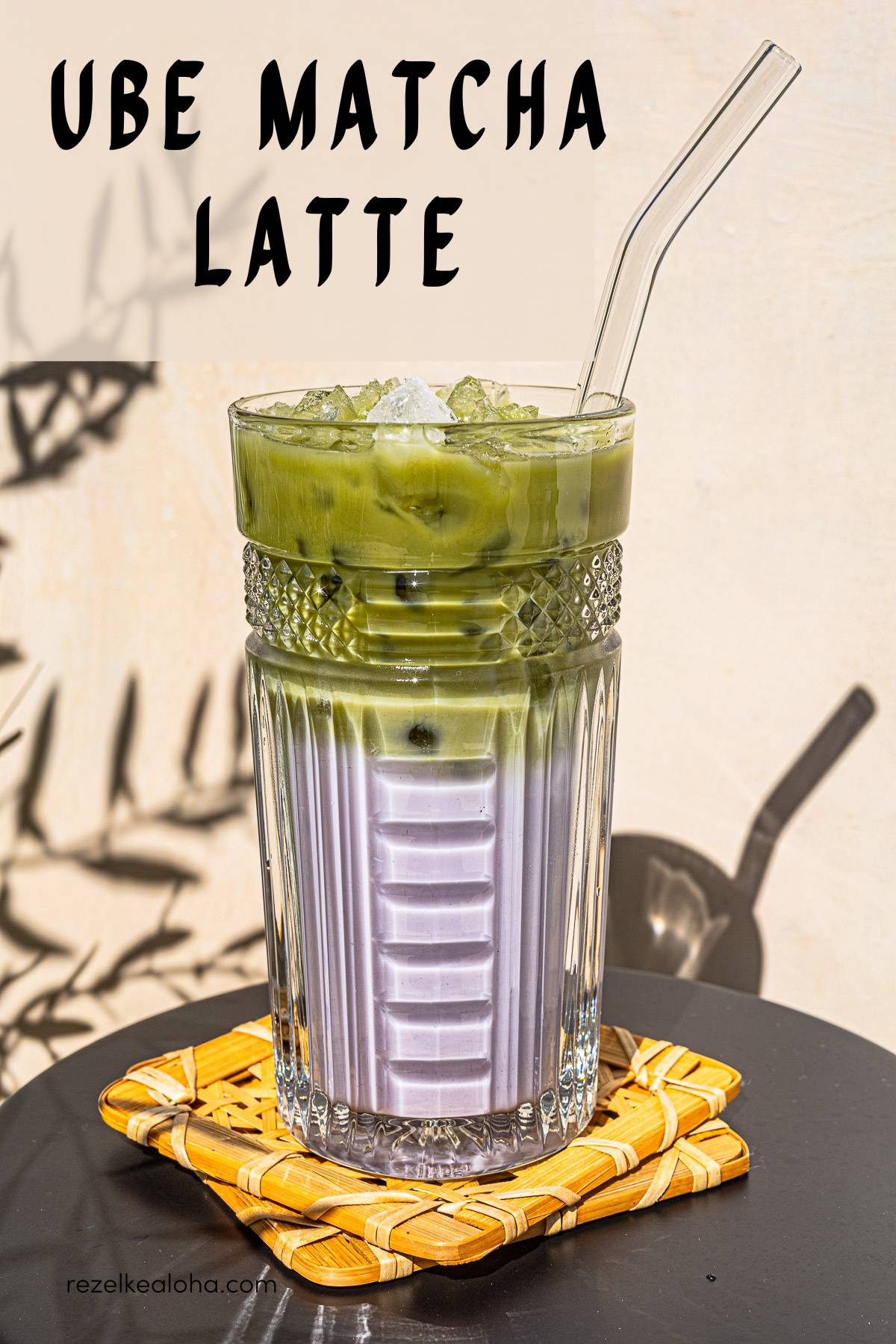 Ube Matcha Latte Recipe - Rezel Kealoha