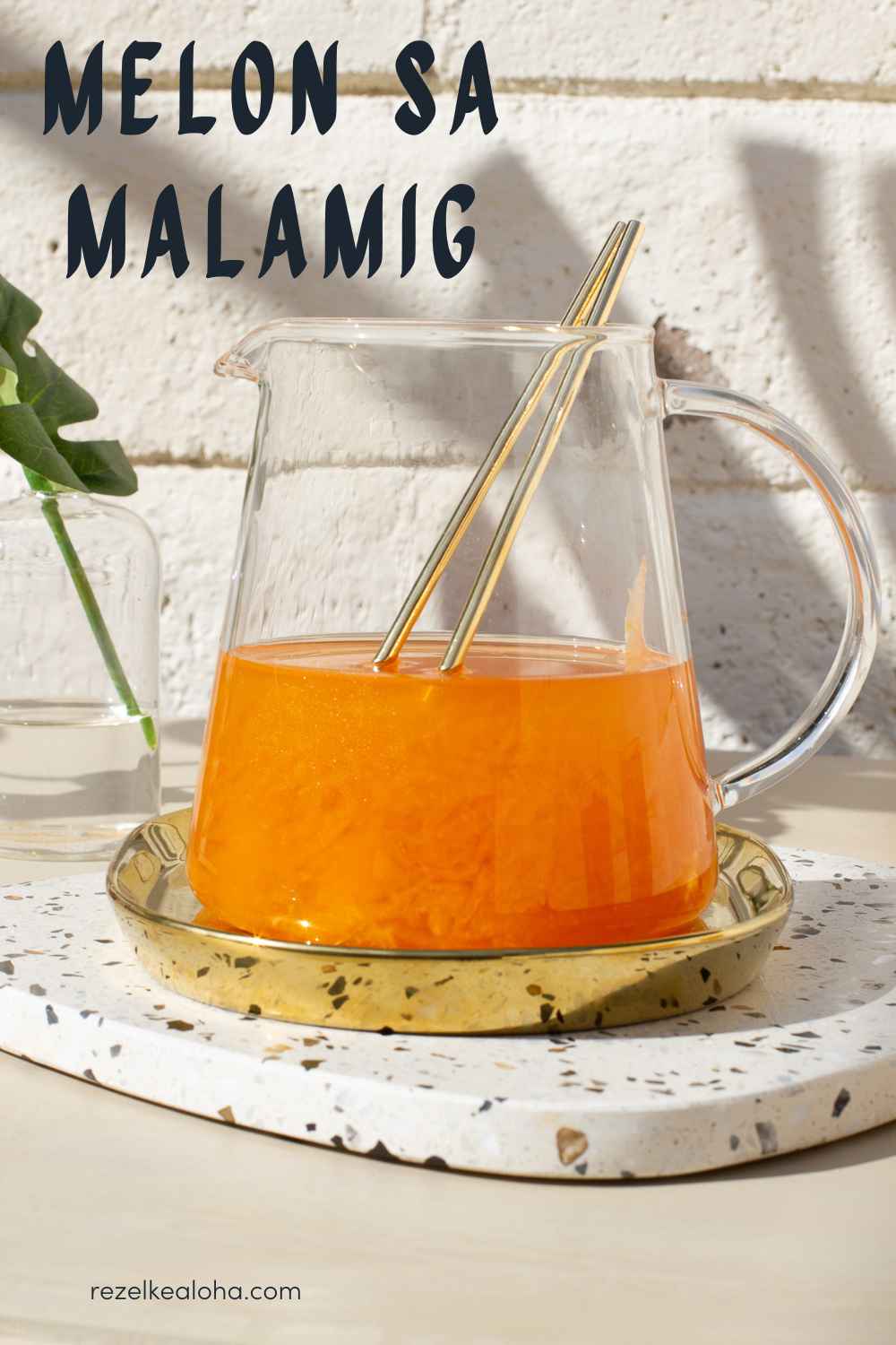 Melon sa Malamig (Filipino Melon Drink) - Rezel Kealoha