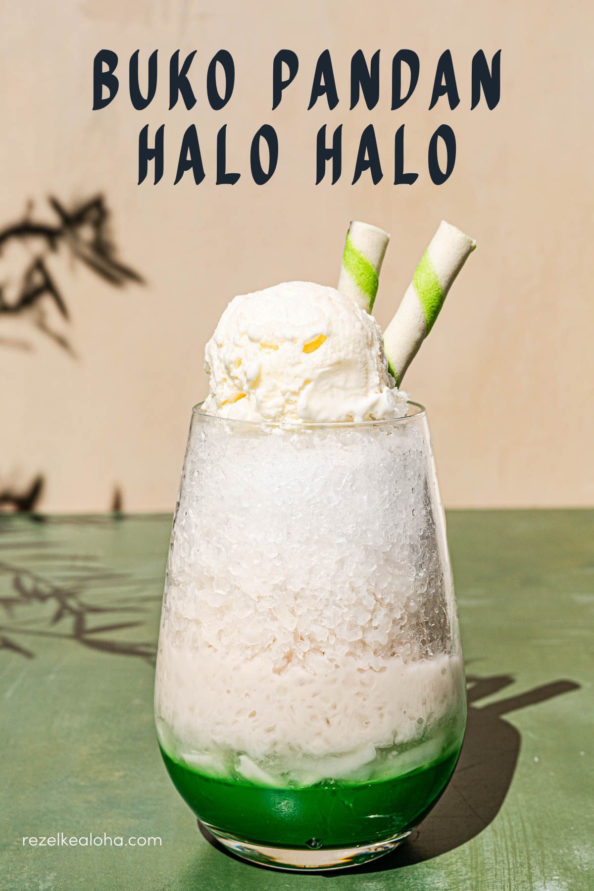 Buko Pandan Halo Halo - Rezel Kealoha