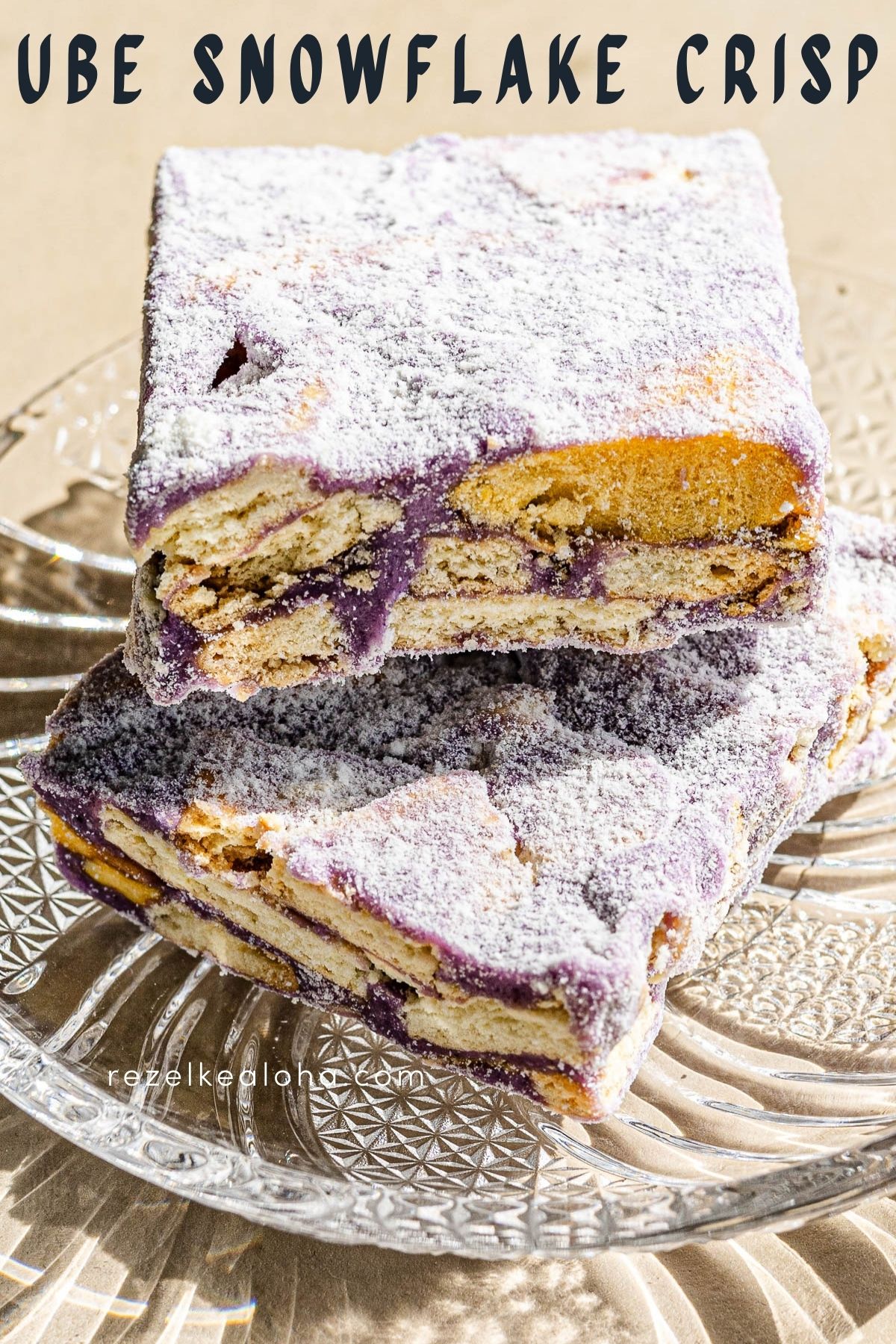 Ube Snowflake Crisp Recipe - Rezel Kealoha